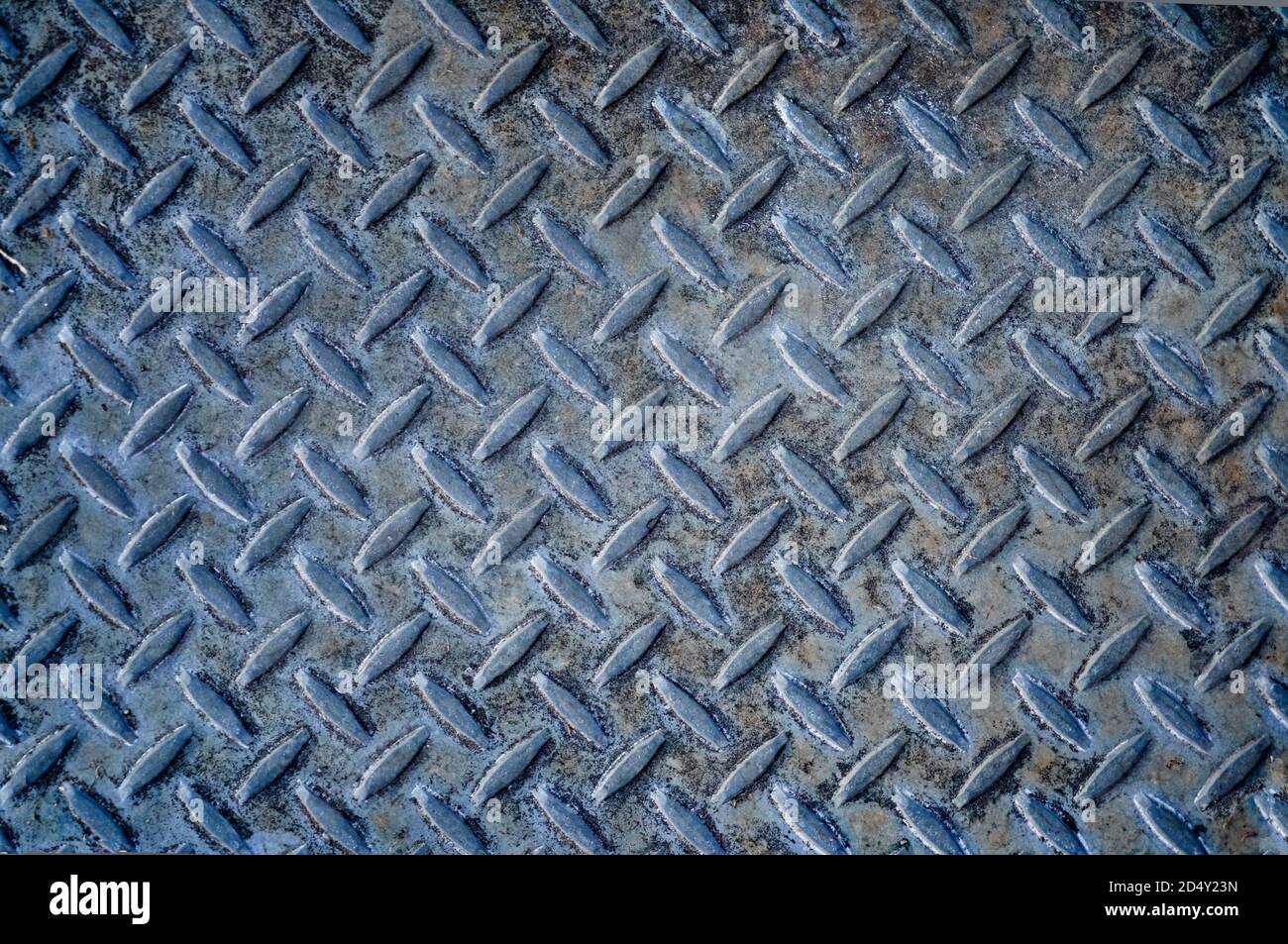 Dark black and white cool dirty metal tread texture with grime and ...