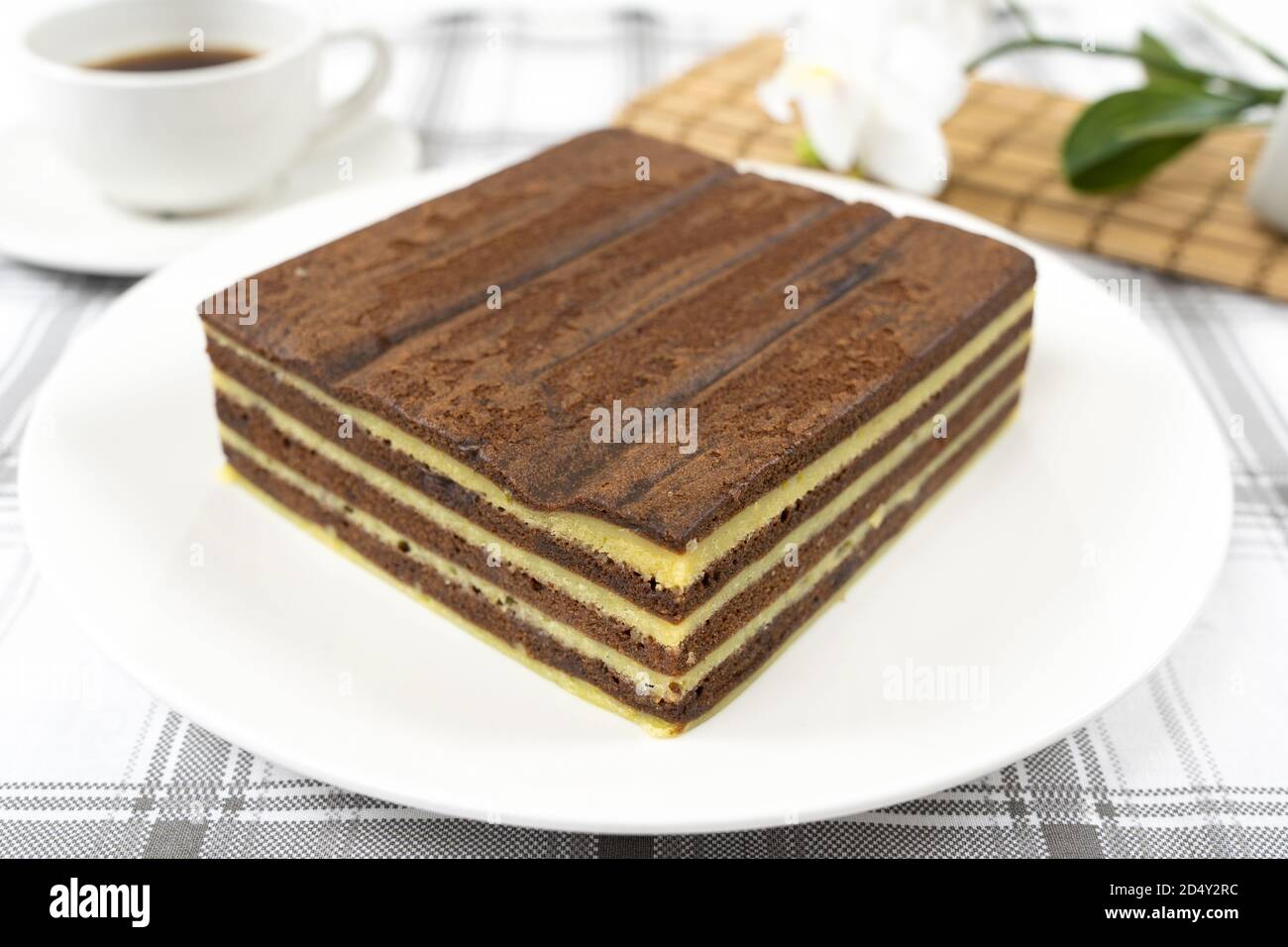 Traditional Sarawak Malaysia steamed layered cake Stock Photo - Alamy