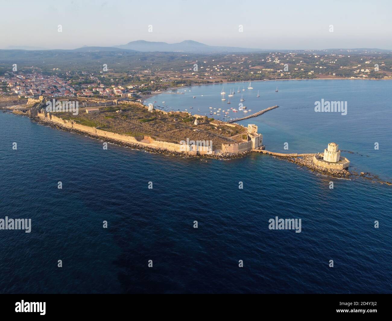 Methoni castle aerial hi-res stock photography and images - Alamy