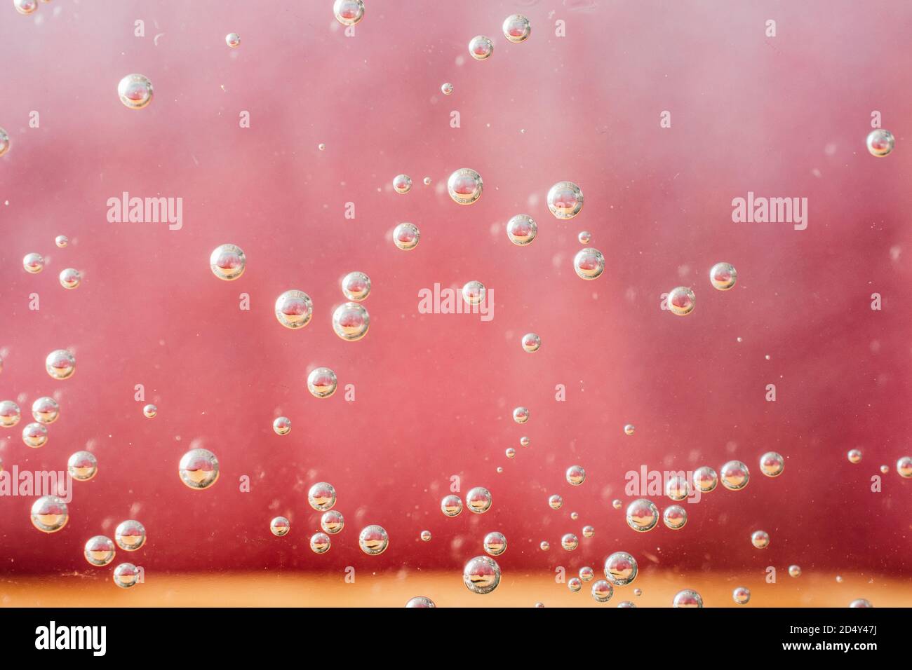 Air bubbles inside water base form patterns Stock Photo - Alamy