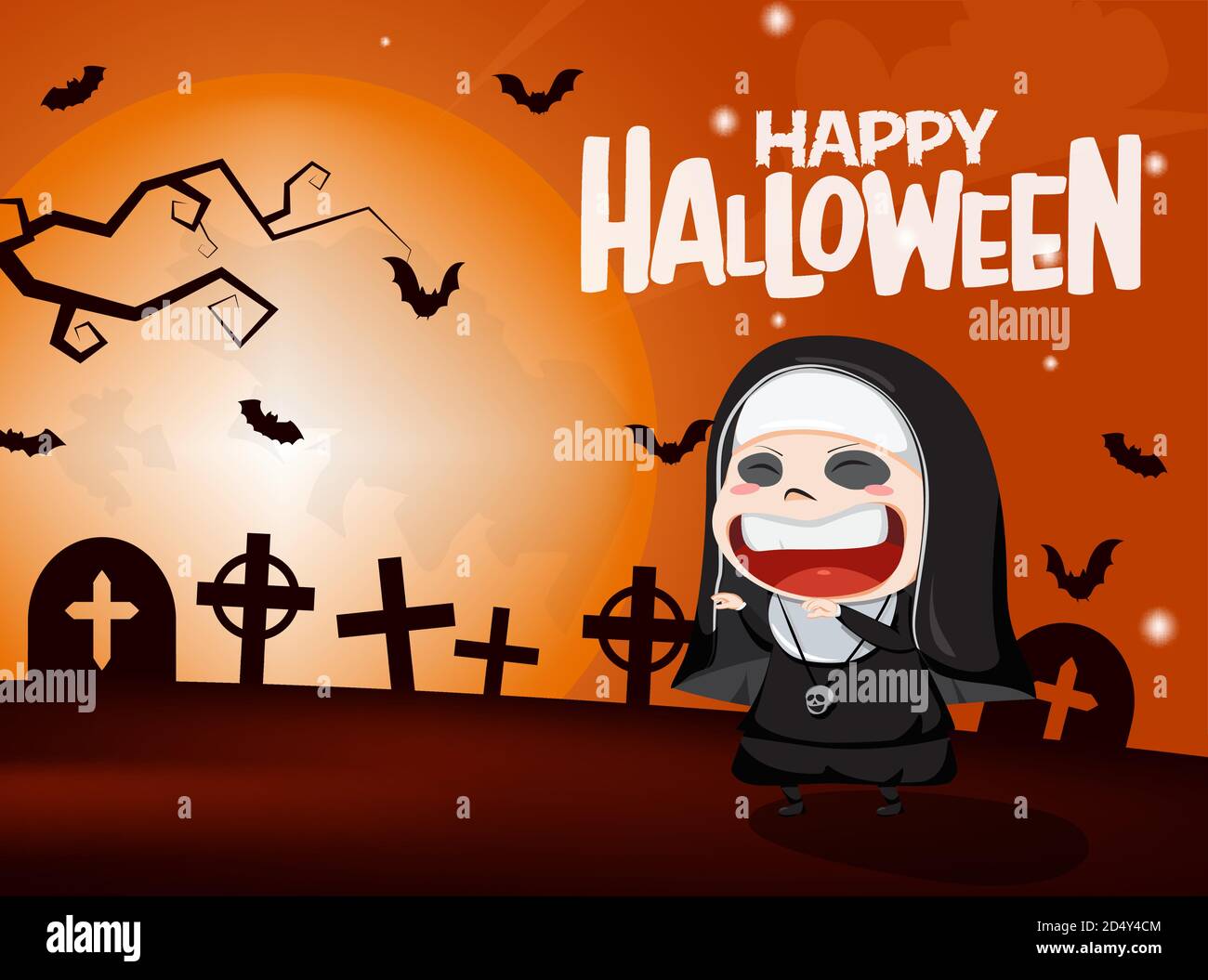 The nun horror Stock Vector Images - Alamy