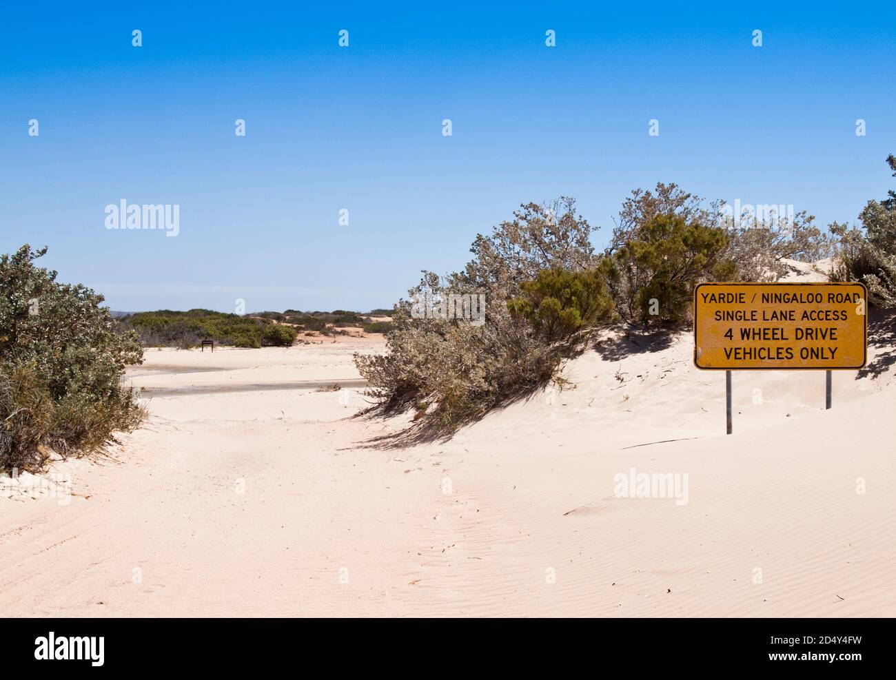 4WD-only sandy crossing across tidal Yardie Creek to Ningaloo Station ...