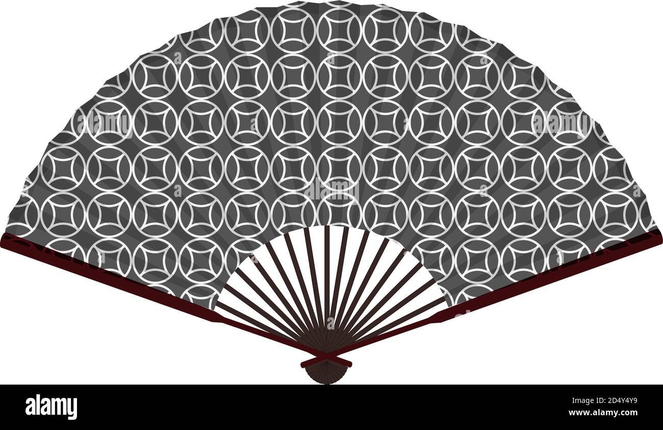 Ancient Traditional Asian Fan Stock Vector Image & Art - Alamy