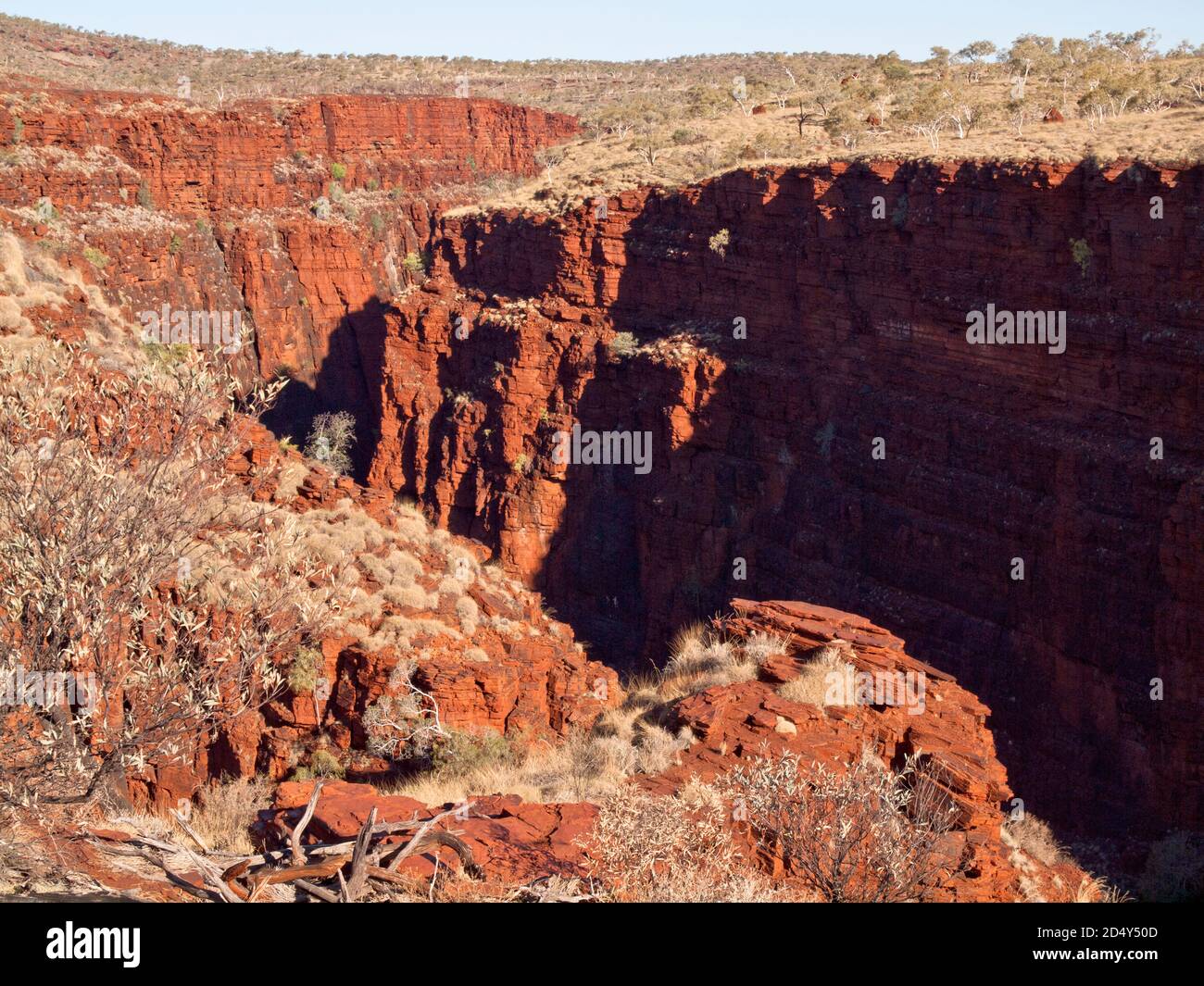 Red Gorge from Oxers Lookout, Karijini National Park, Western Australia ...
