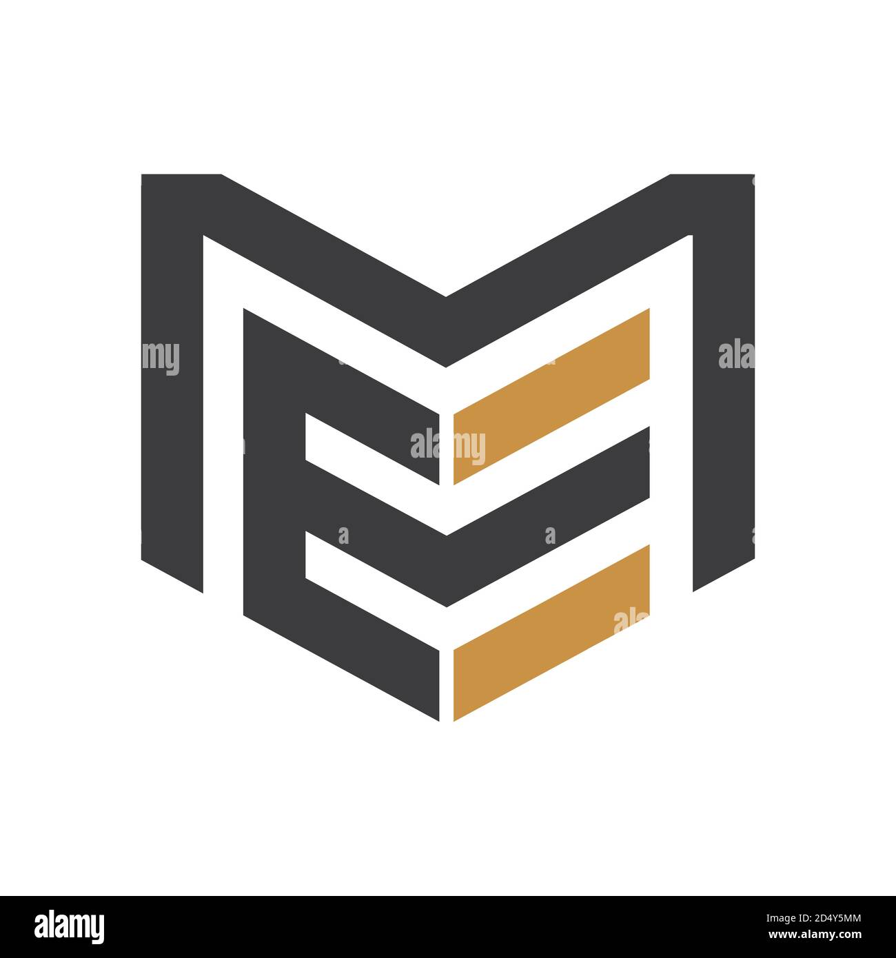 Initial letter em logo or me logo vector design template Stock Vector ...
