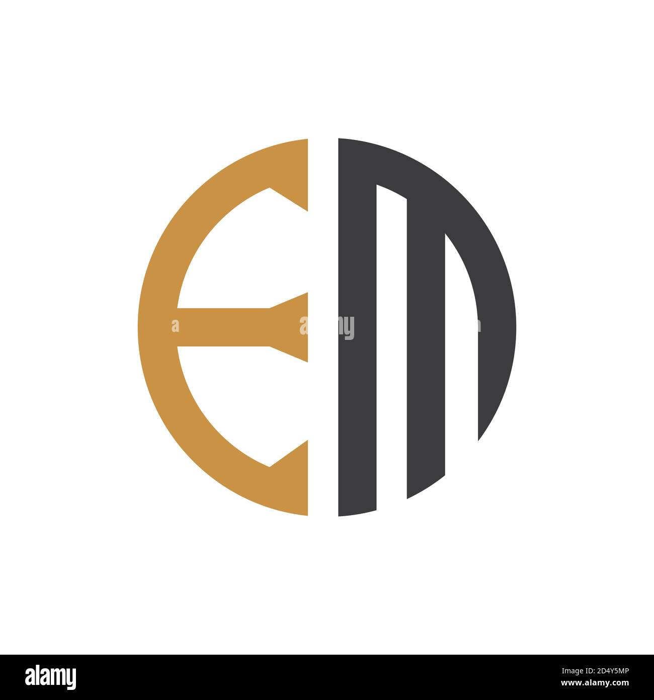 Initial letter em logo or me logo vector design template Stock Vector ...