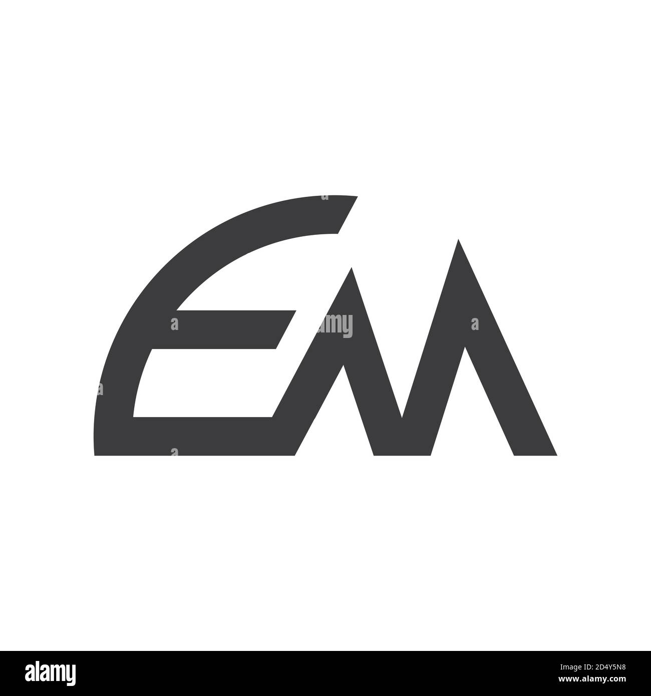 Initial letter em logo or me logo vector design template Stock Vector ...