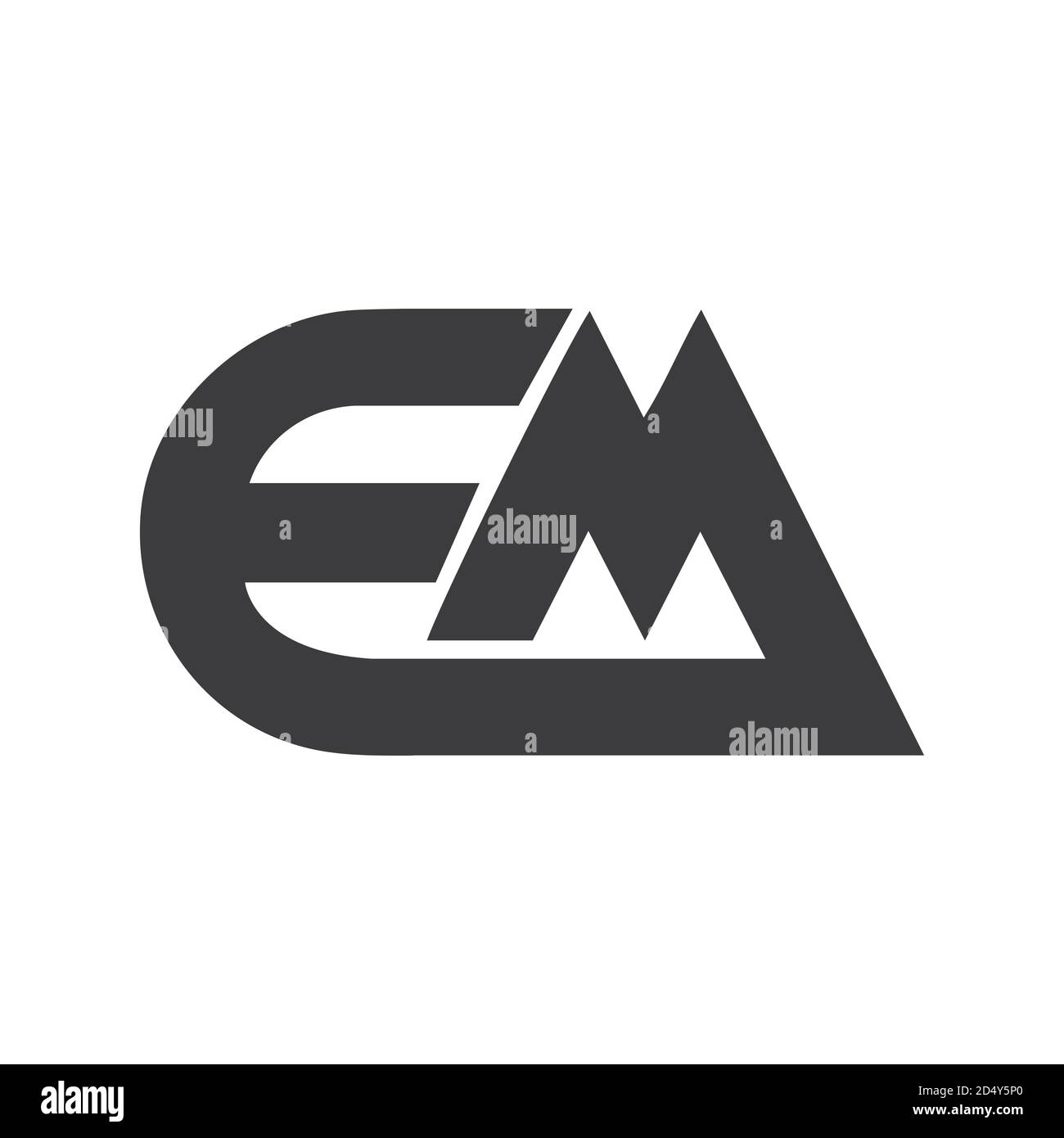 Initial letter em logo or me logo vector design template Stock Vector ...