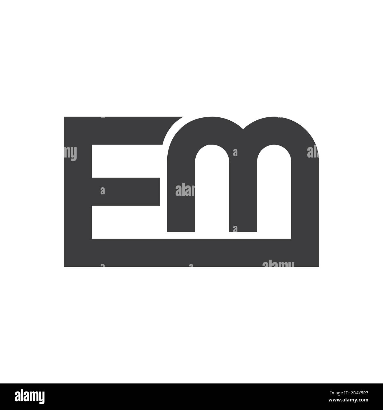 Initial letter em logo or me logo vector design template Stock Vector ...