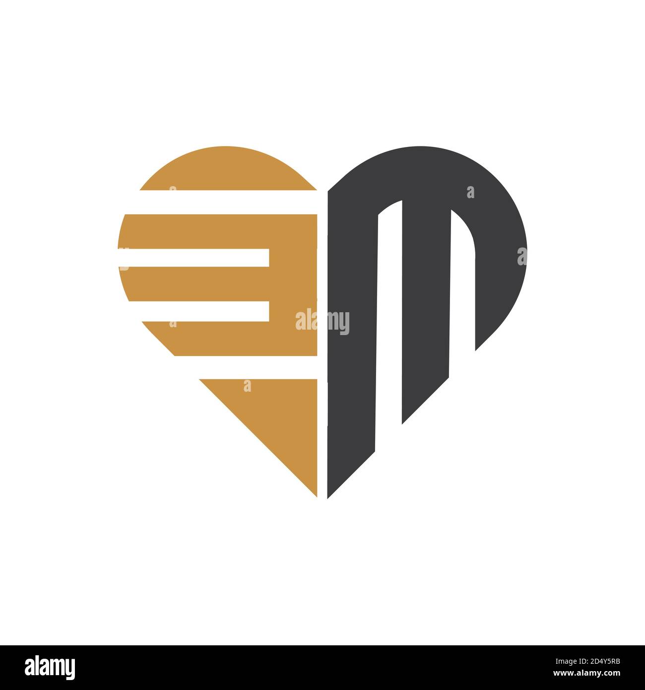 Initial letter em logo or me logo vector design template Stock Vector ...