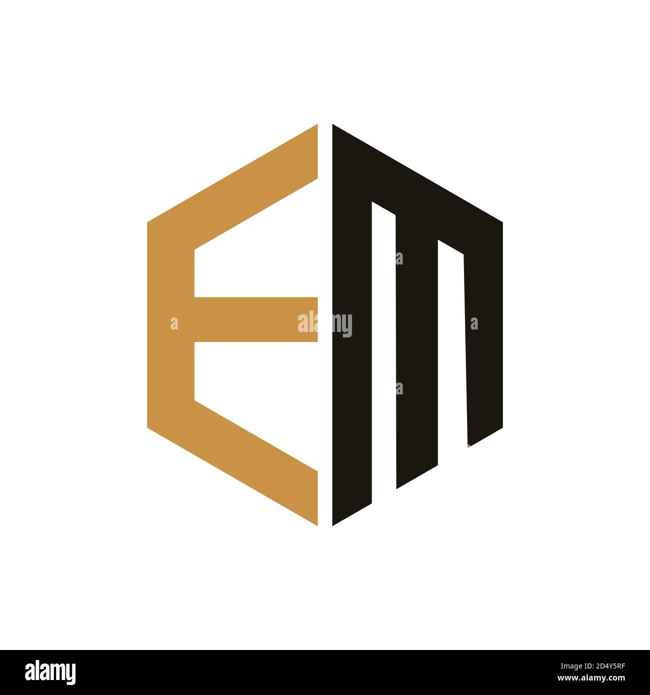 Initial letter em logo or me logo vector design template Stock Vector ...