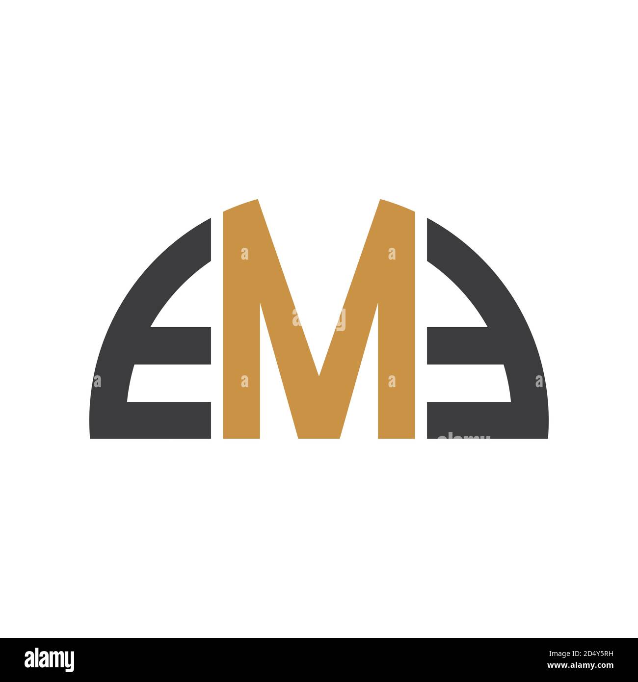 Initial letter em logo or me logo vector design template Stock Vector ...