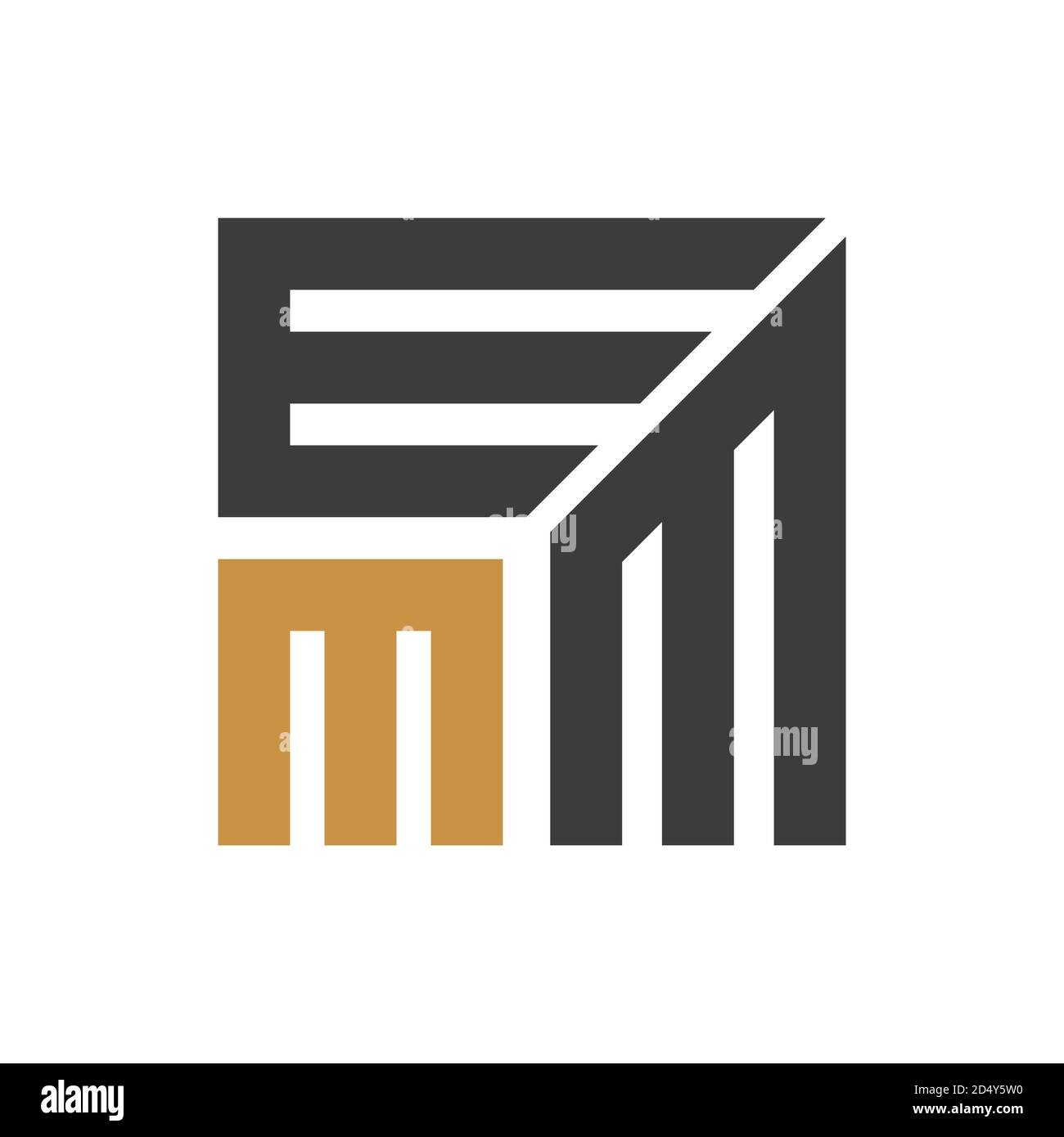 Initial letter em logo or me logo vector design template Stock Vector ...