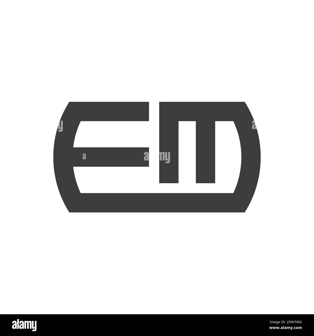 Initial letter em logo or me logo vector design template Stock Vector ...