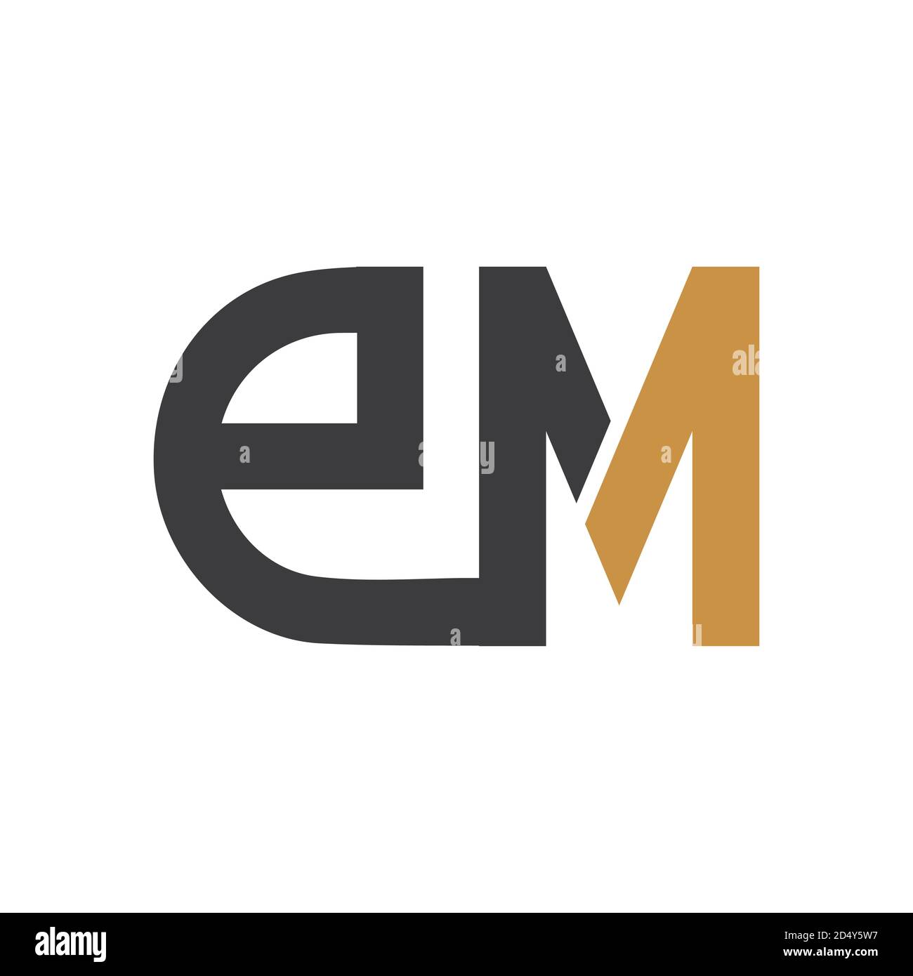 Initial letter em logo or me logo vector design template Stock Vector ...