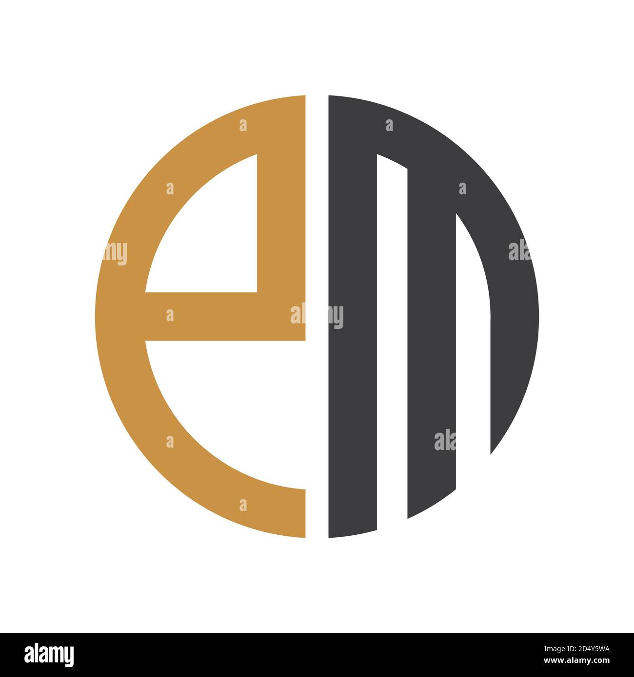 Initial letter em logo or me logo vector design template Stock Vector ...