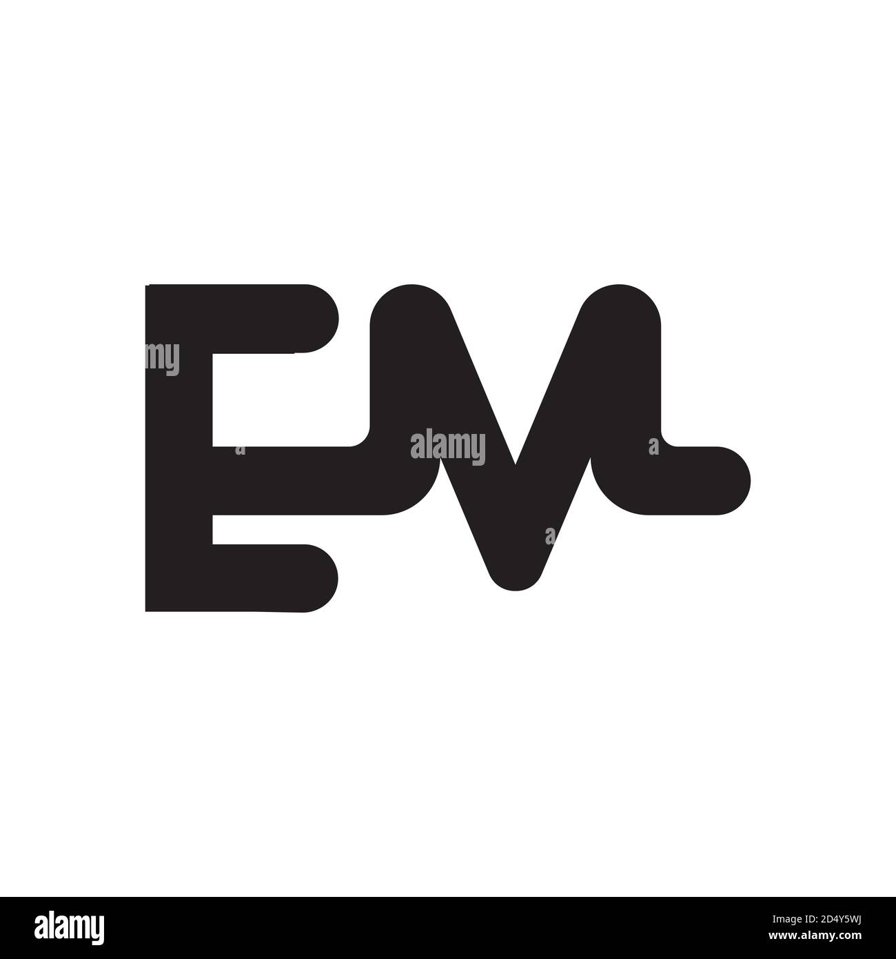 Initial letter em logo or me logo vector design template Stock Vector ...