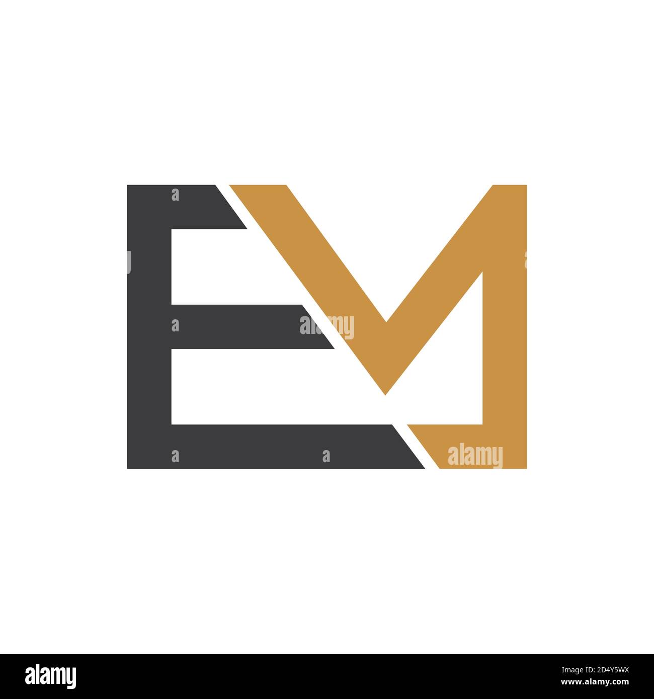 Initial letter em logo or me logo vector design template Stock Vector ...