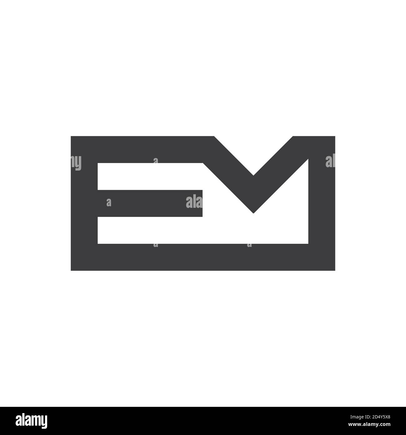 Initial letter em logo or me logo vector design template Stock Vector ...