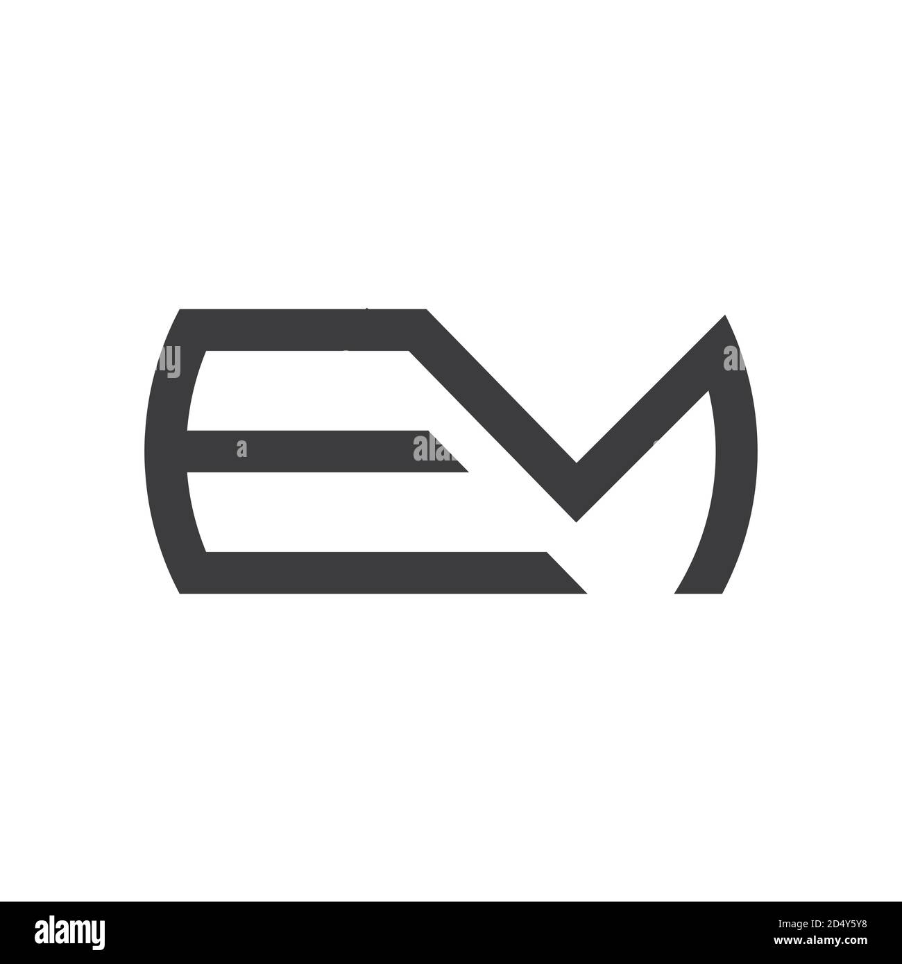Initial letter em logo or me logo vector design template Stock Vector ...