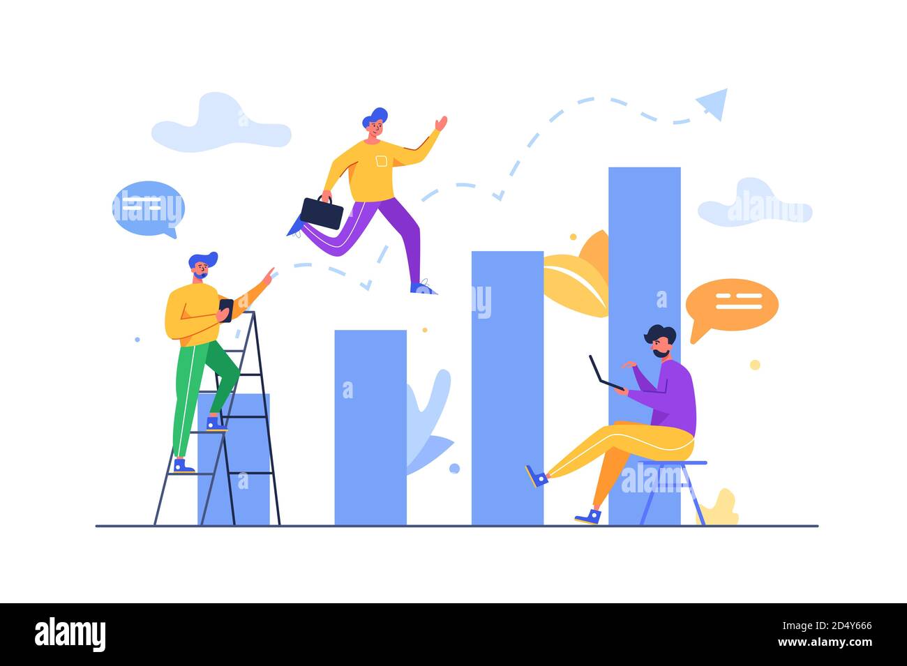 A group of guys are moving up to success Stock Vector Image & Art - Alamy