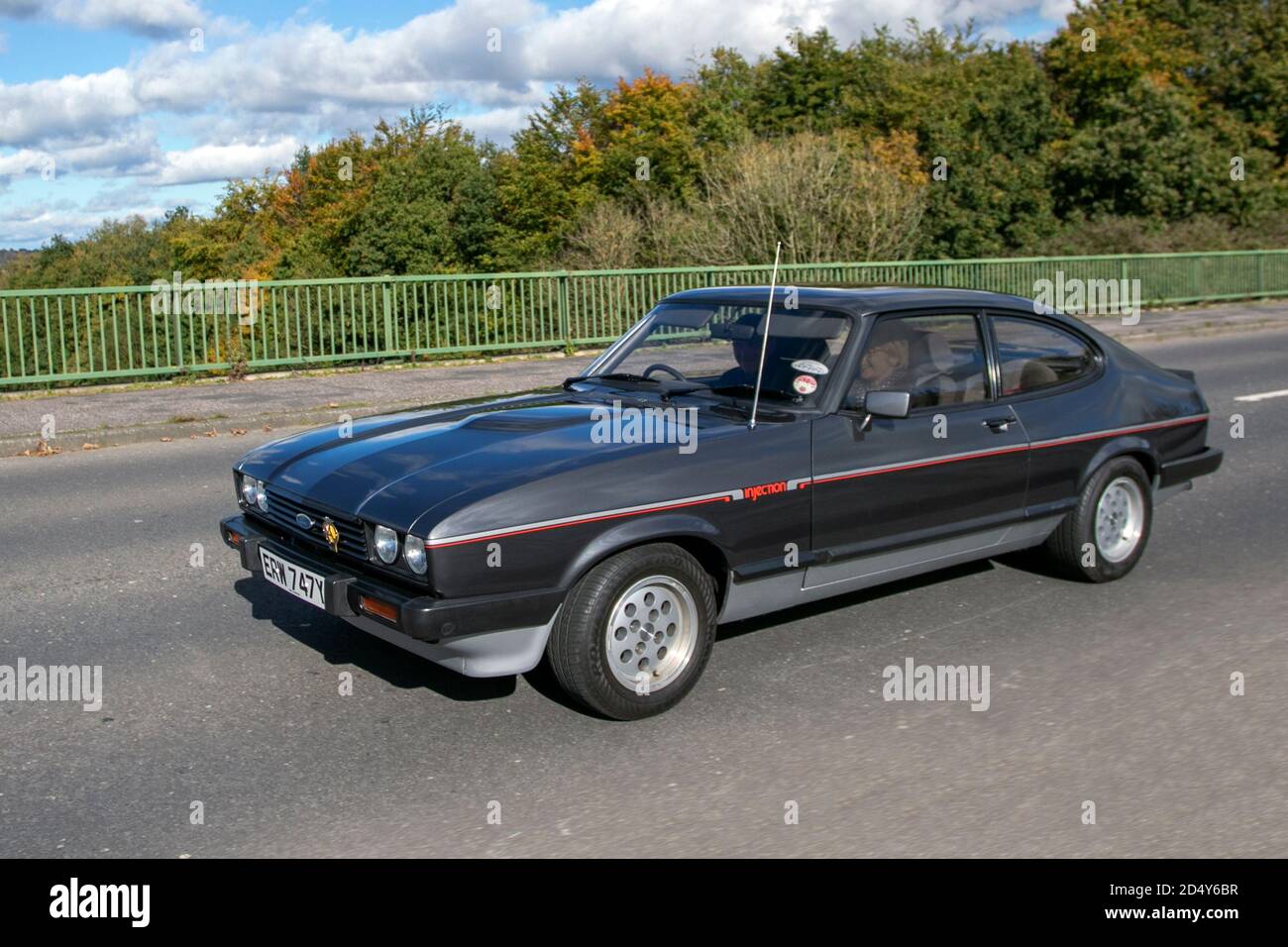 1993 90s nineties grey Ford Capri Injection 2792cc ; Vehicular traffic ...