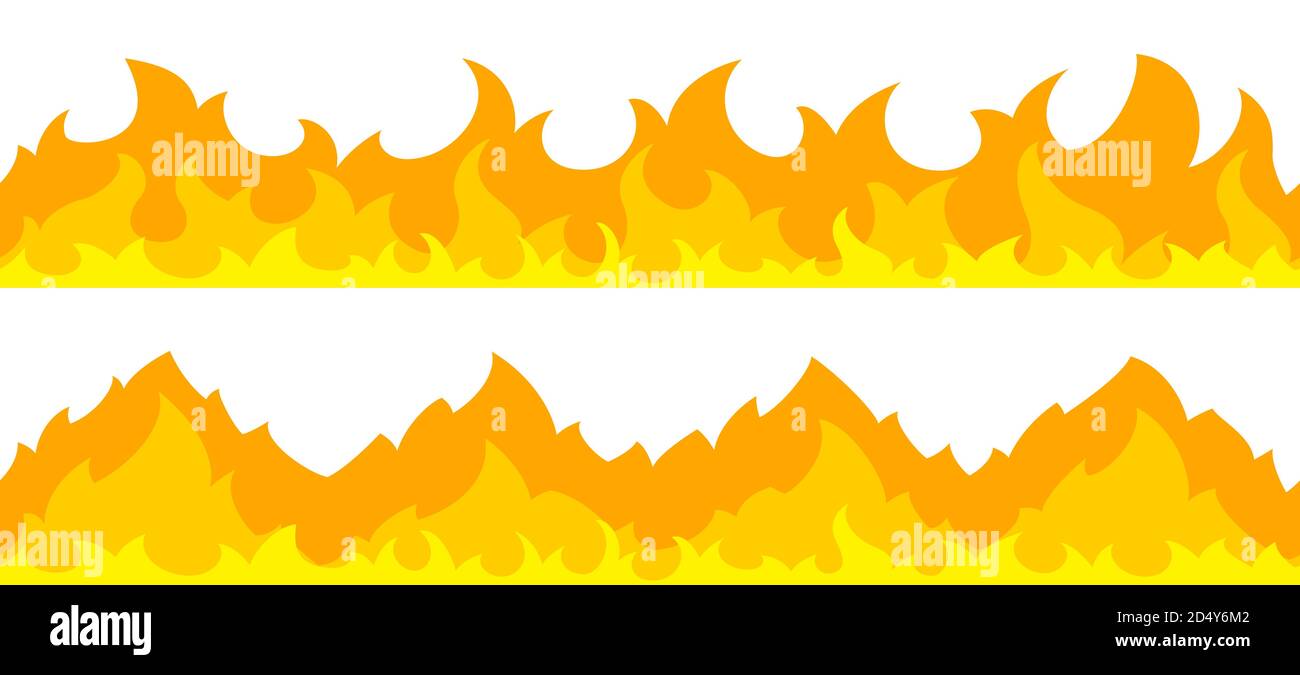 Fire flame frame borders Stock Vector Image & Art - Alamy