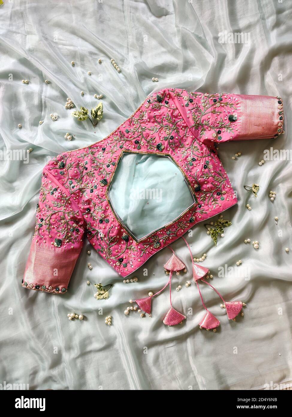 Indian women saree blouse hi-res stock photography and images - Alamy