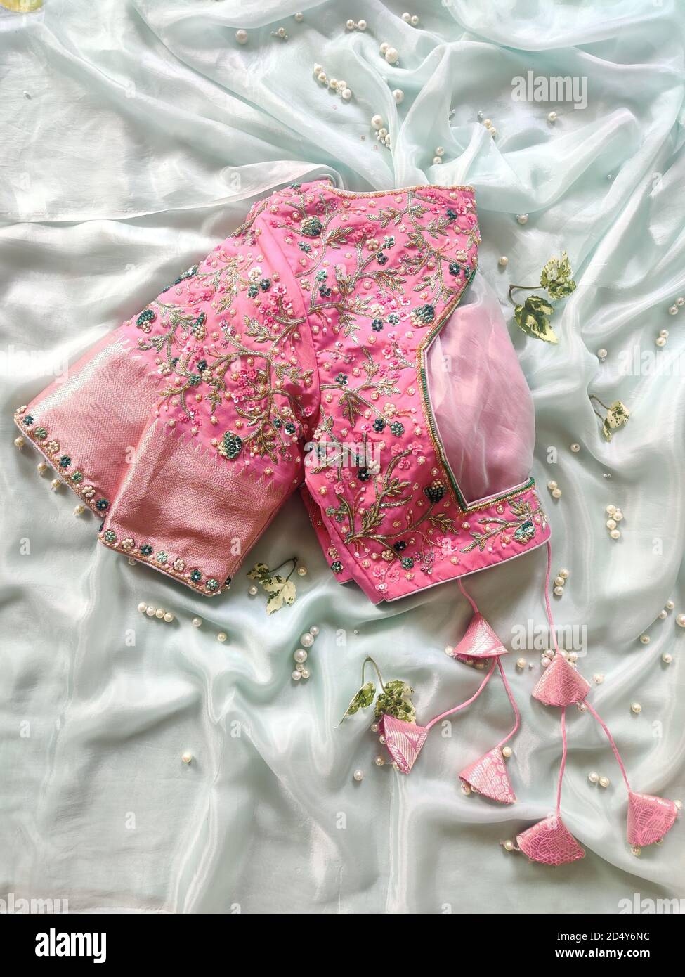 Indian unique designer clothing for women blouses for saree Stock Photo ...