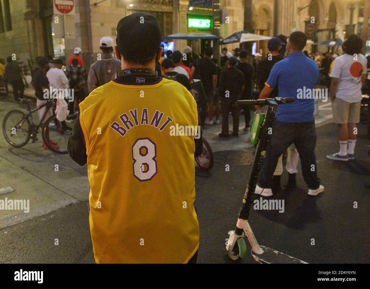Los Angeles, United States. 12th Oct, 2020. Los Angeles Lakers' fans ...