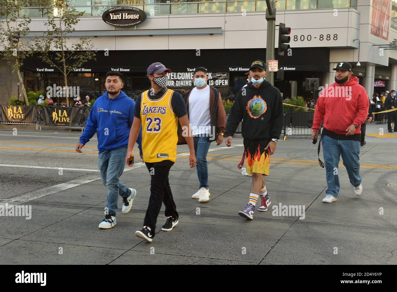 Los Angeles, United States. 12th Oct, 2020. Los Angeles Lakers' fans ...