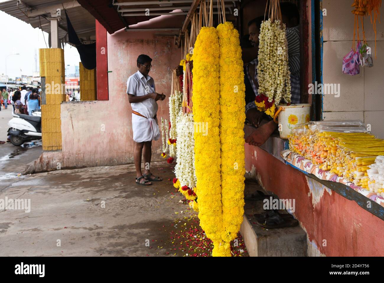 VELANKANNI, INDIA People praying at Basilica Our Lady of Good Health ...