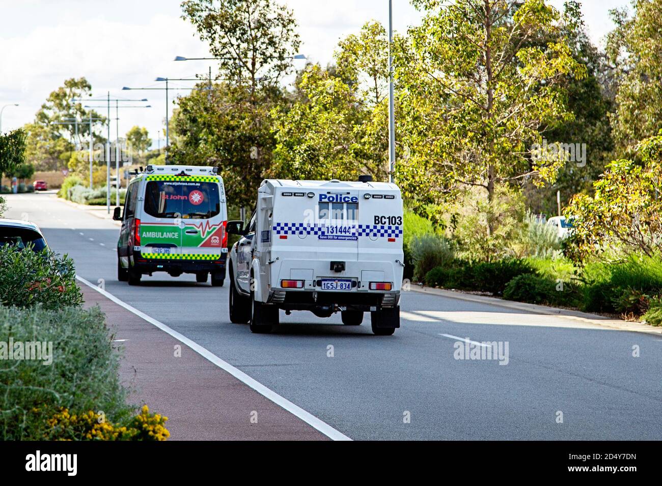 Perth, Australia - September 5th 2020: St John Ambulance outside Fiona ...