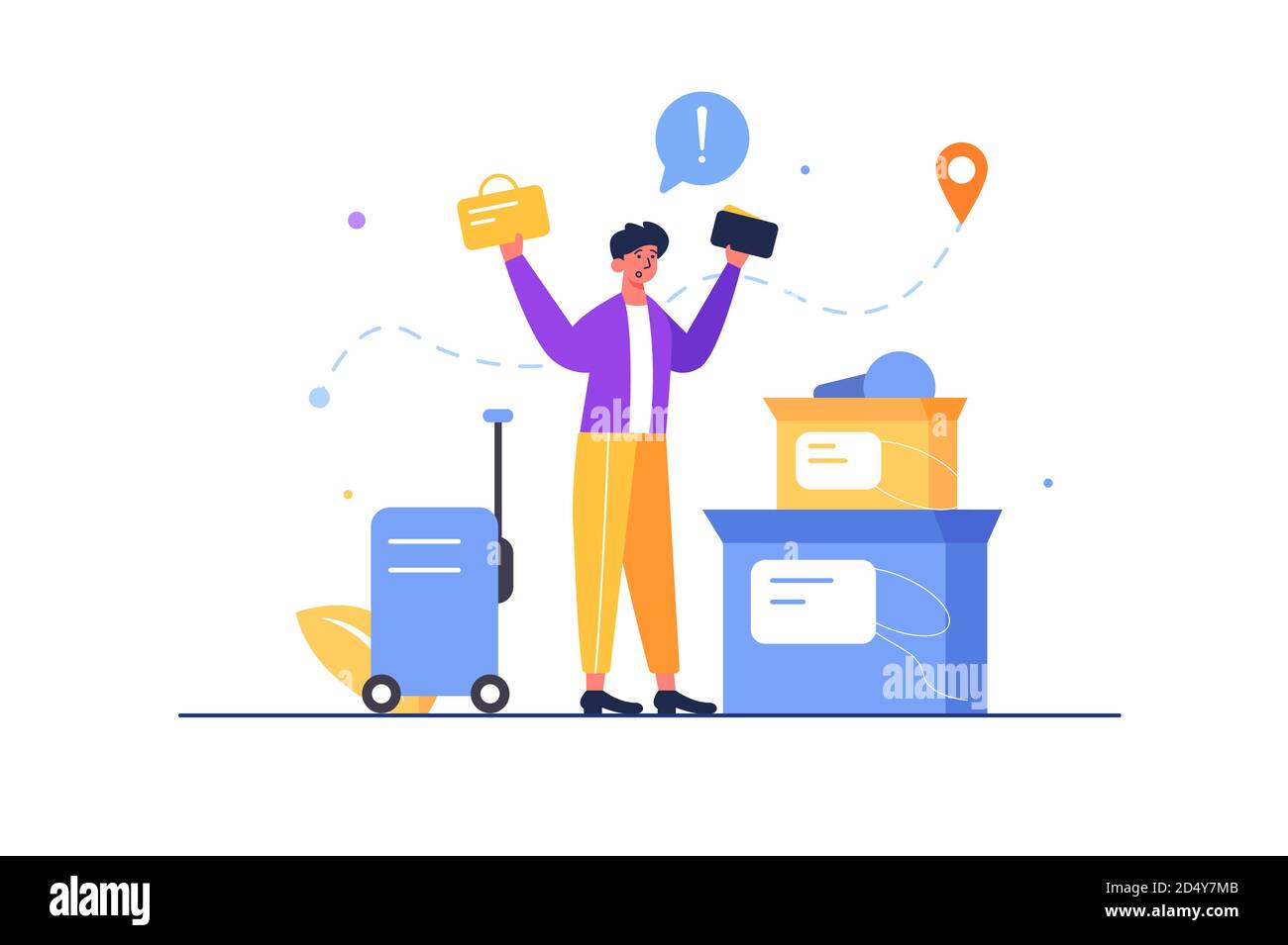 Sad journey Stock Vector Images - Alamy