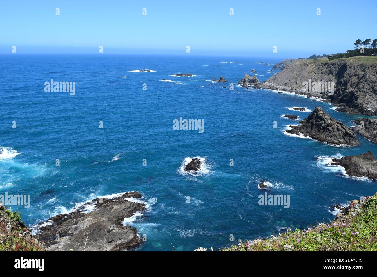 Rock formations on the California coast Stock Photo - Alamy