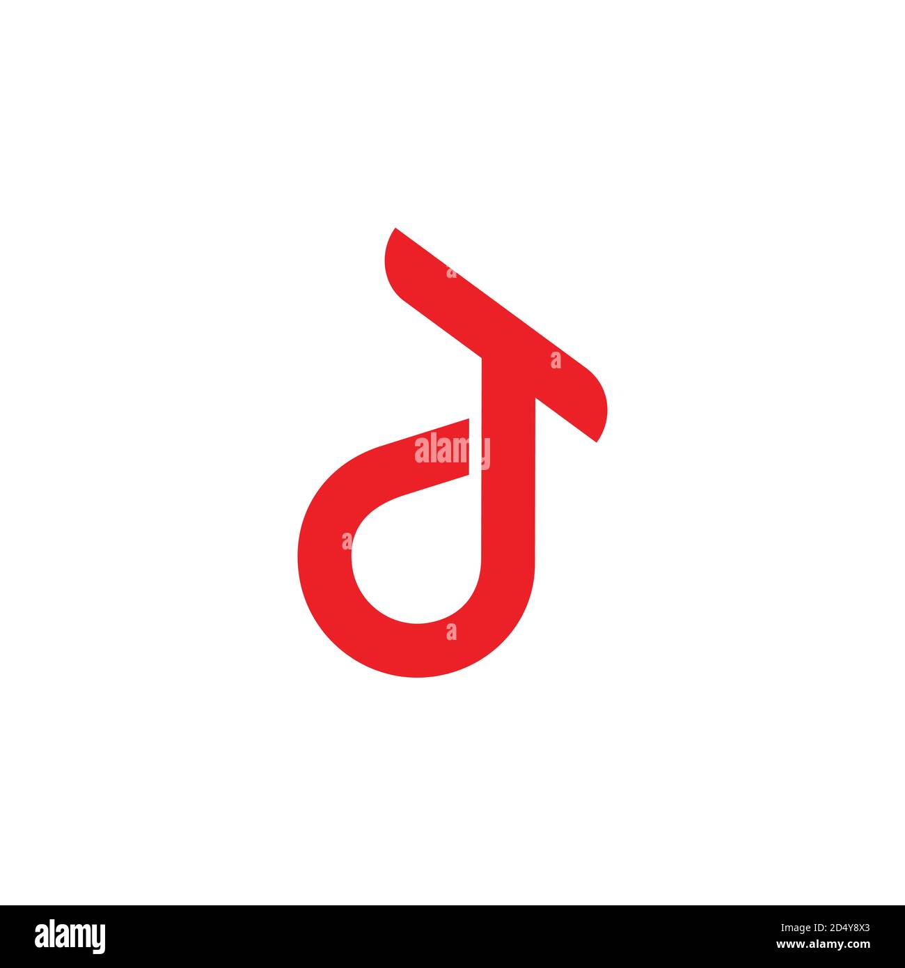 letter td simple geometric curves design logo vector Stock Vector Image ...