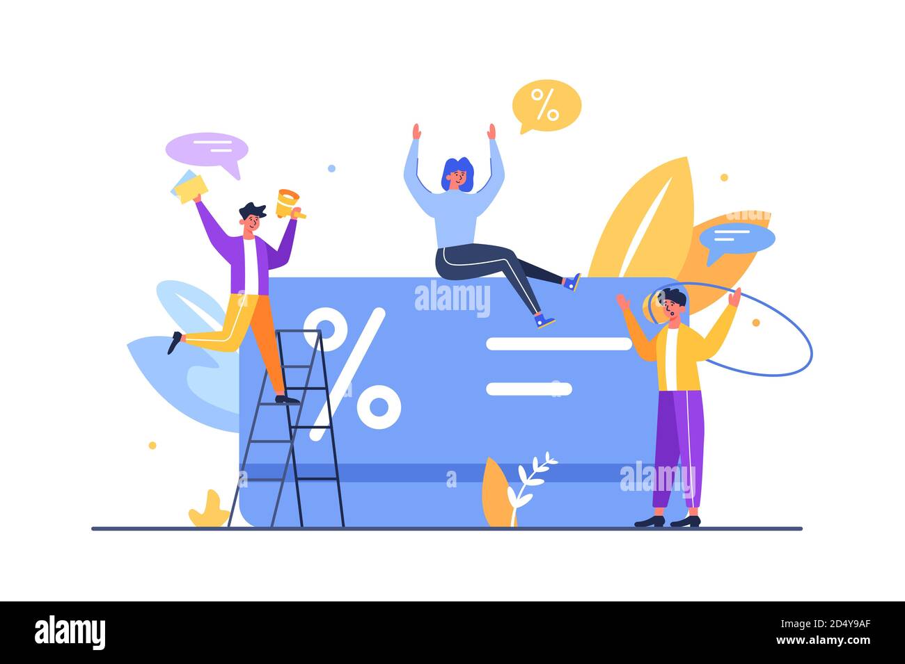 Bank advertisement credit card Stock Vector Images - Alamy