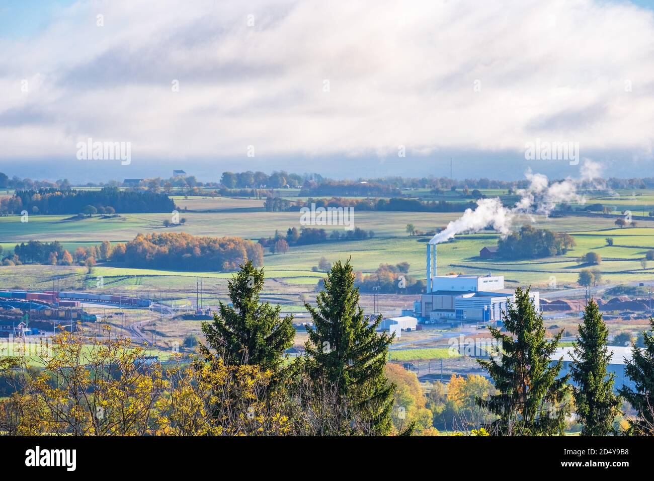 Industrial park high angle hi-res stock photography and images - Alamy