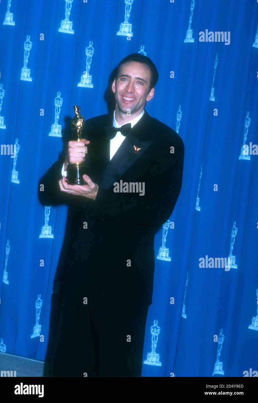 Los Angeles, California, USA 25th March 1996 Actor Nicolas Cage, the ...