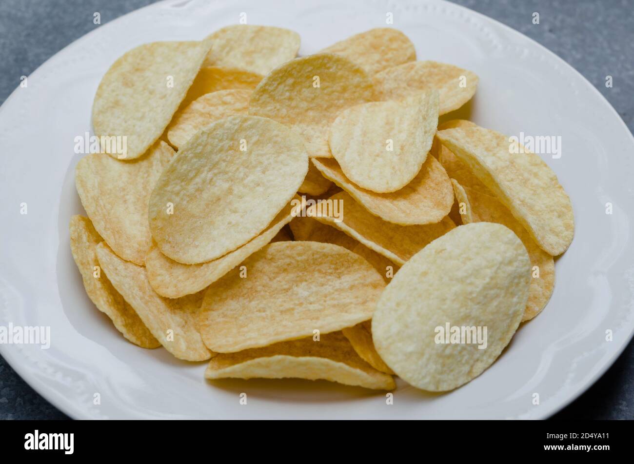Potato chips in white hi-res stock photography and images - Alamy