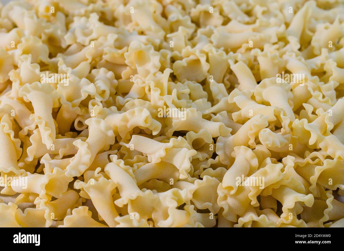 Gigli Pasta in Close Up Detail for Food Background Stock Photo - Alamy