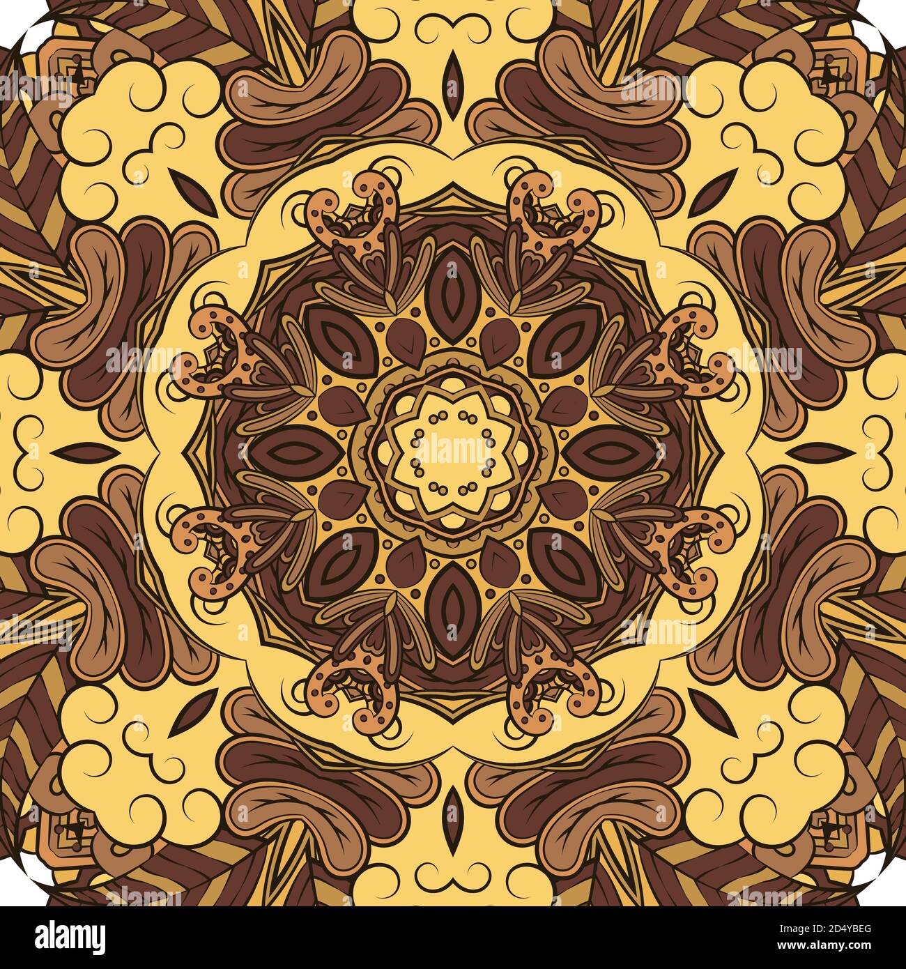 Seamless tracery tile mehndi design Stock Vector Image & Art - Alamy