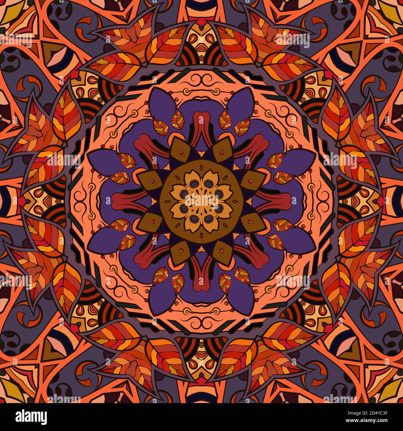 Seamless tracery tile mehndi design Stock Vector Image & Art - Alamy