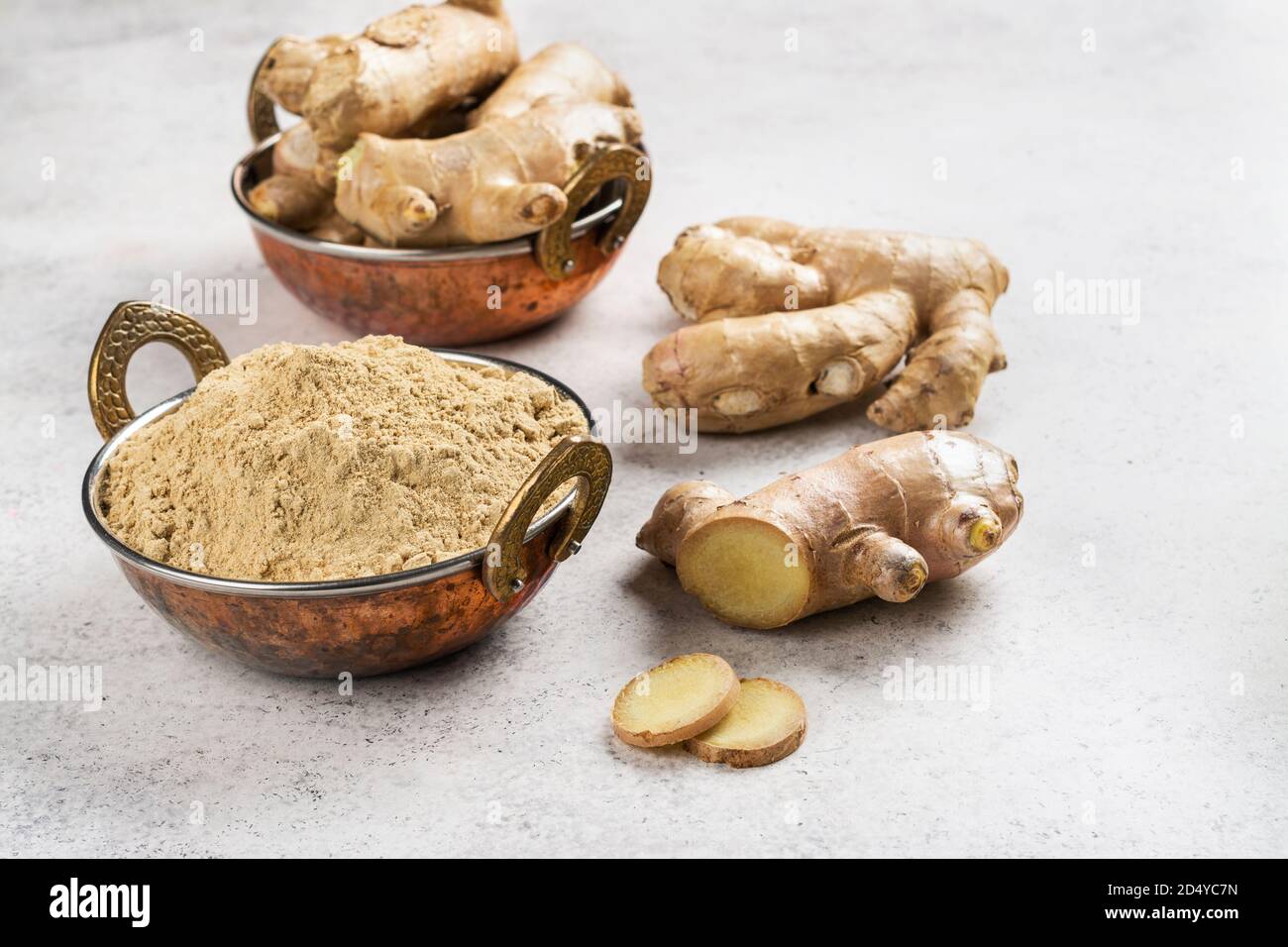 Ginger root and powder hi-res stock photography and images - Alamy