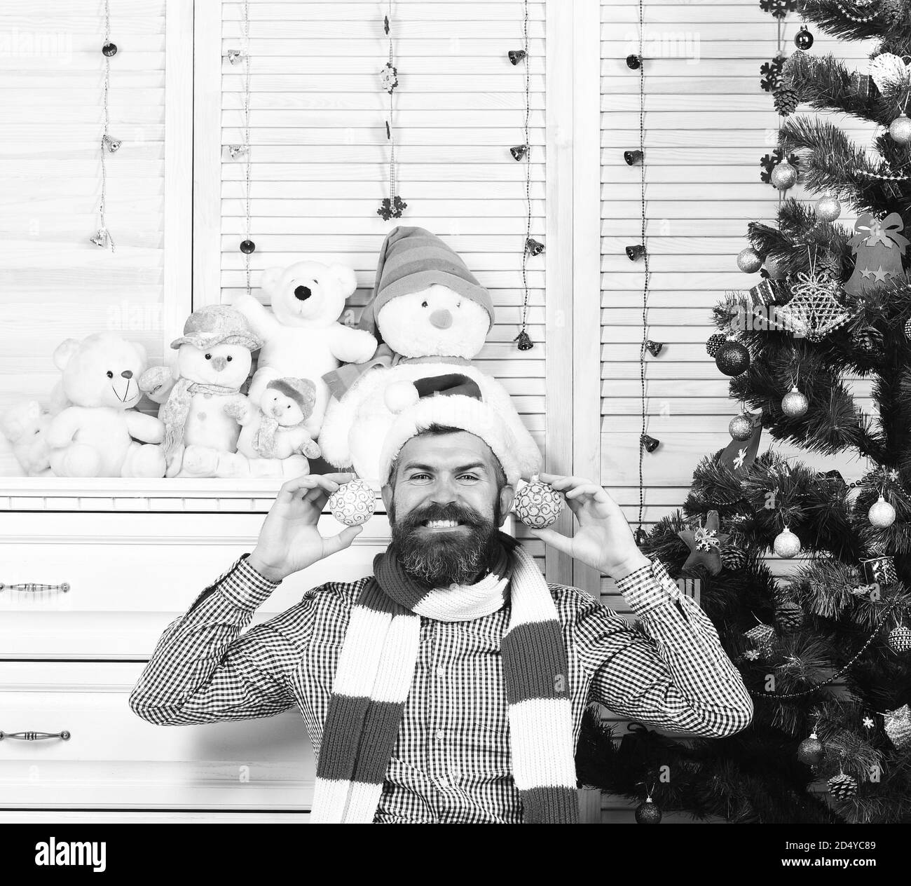 Red party hat golden Black and White Stock Photos & Images - Alamy