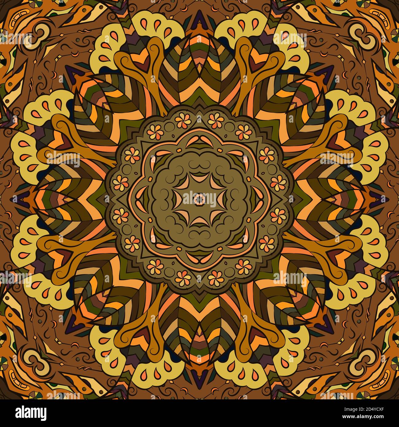 Seamless tracery tile mehndi design Stock Vector Image & Art - Alamy