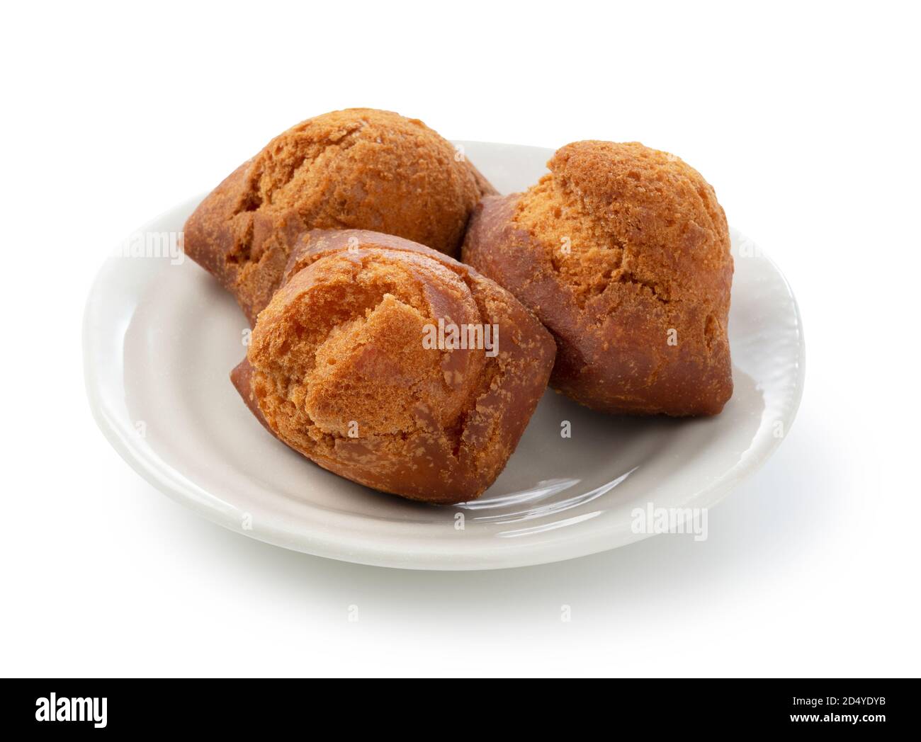 Okinawan Saater andagi on a white background Stock Photo - Alamy