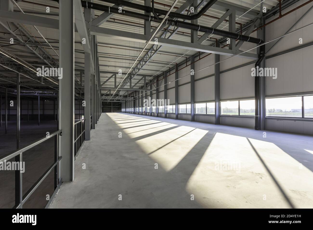 Closeup shot of the mezzanine floor in a warehouse Stock Photo - Alamy