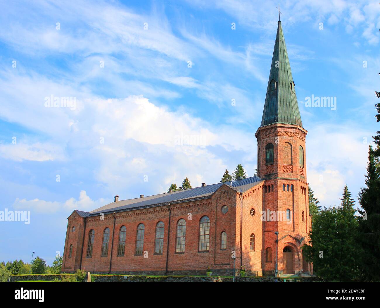 Liperin kirkko, 1858, Georg Theodor Chiewitz, Liperi Stock Photo - Alamy
