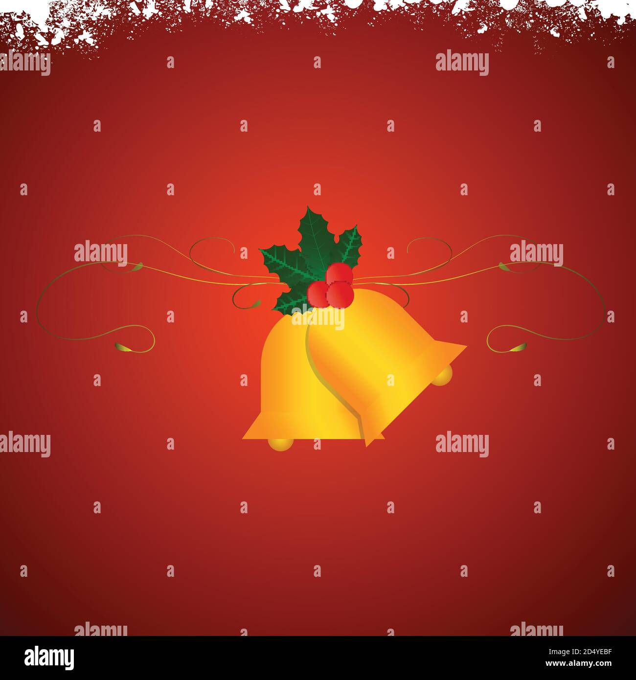 Red berries snow on Stock Vector Images - Alamy